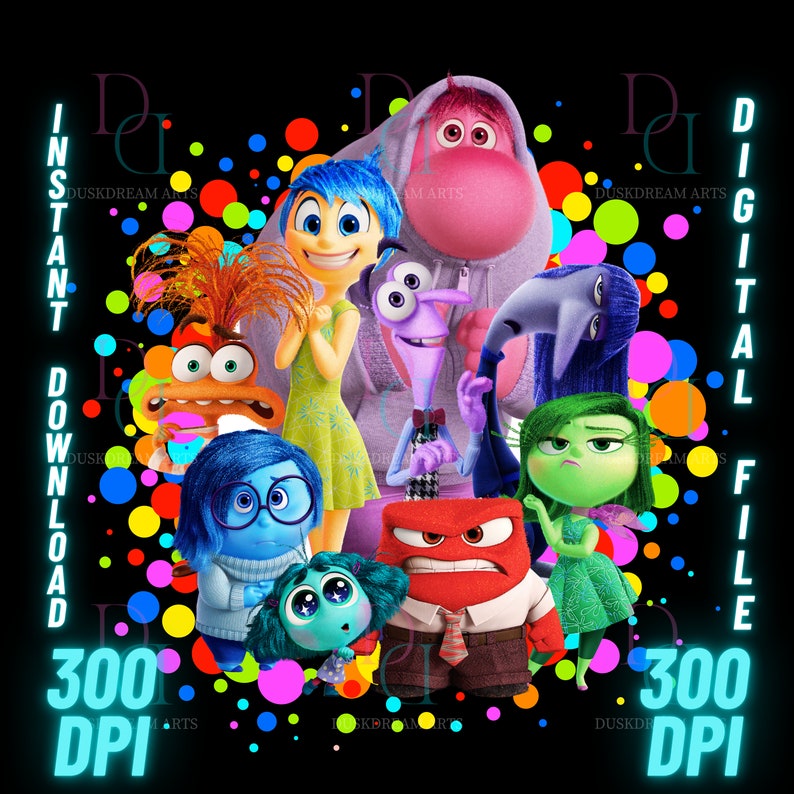 Inside Out 2 Png Bundle, Inside Out 2 Png, High Quality, Instant ...