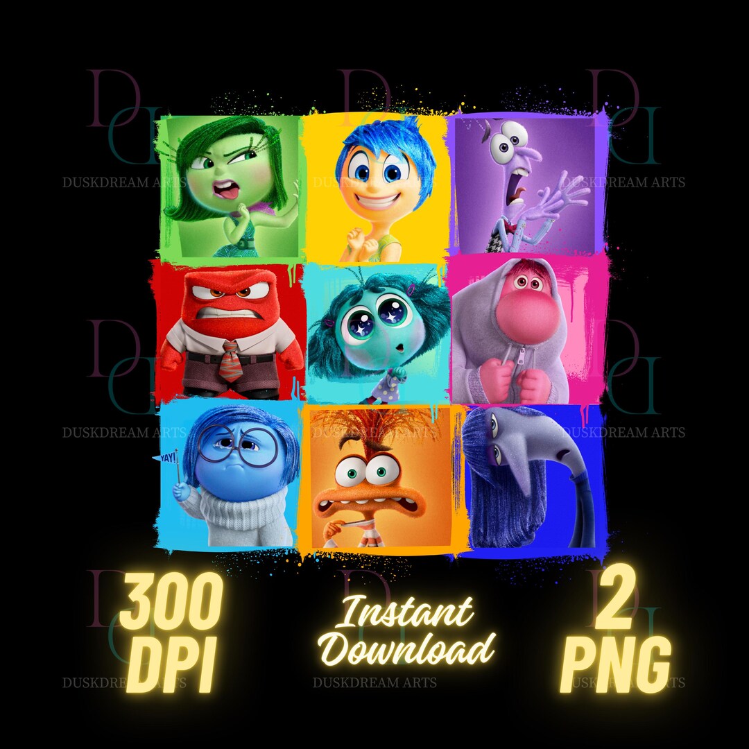 Inside Out 2 Png, Inside Out Shirt, High Quality Cricut Sticker Instant ...