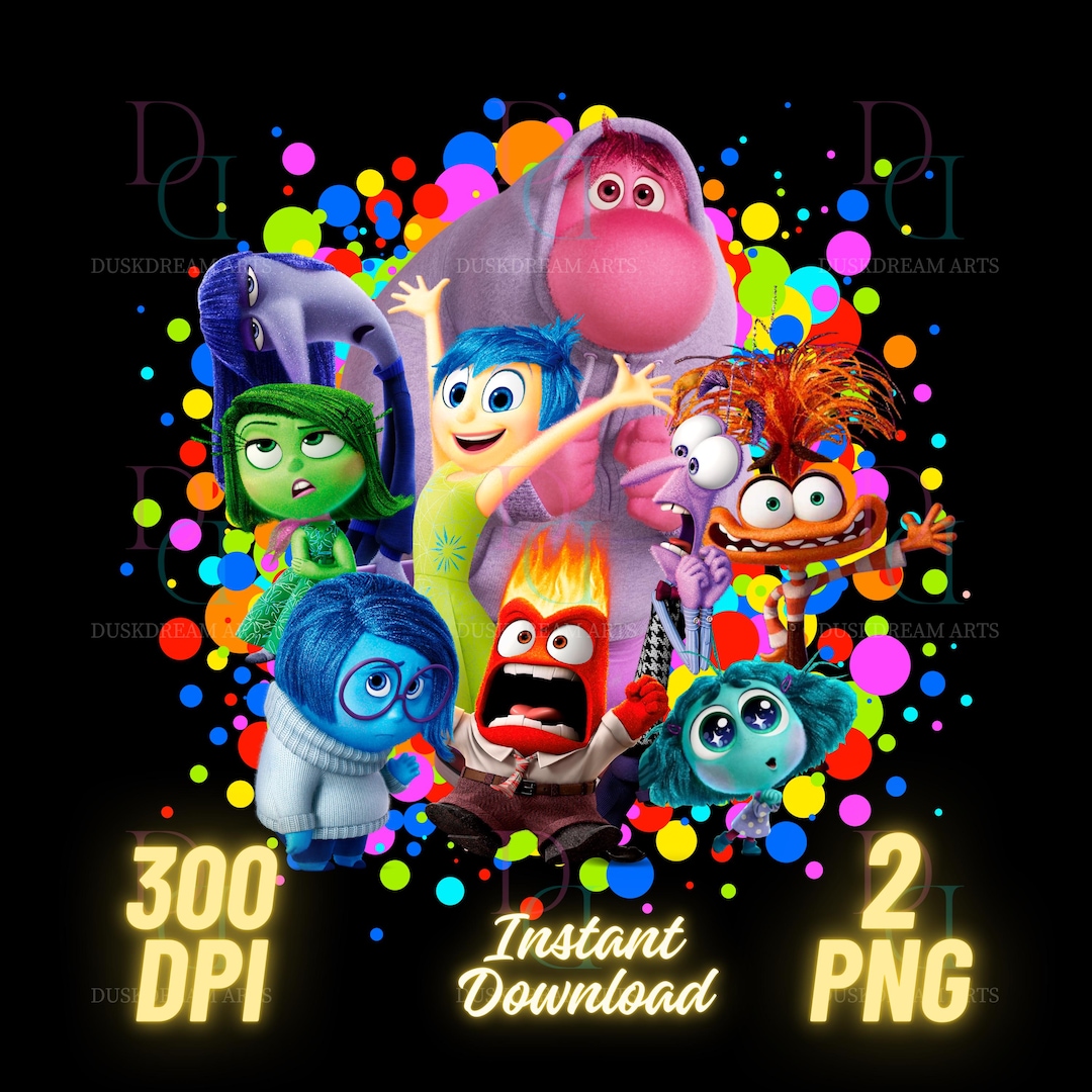 Inside Out 2 Png, Inside Out Shirt, High Quality Cricut Sticker Instant ...