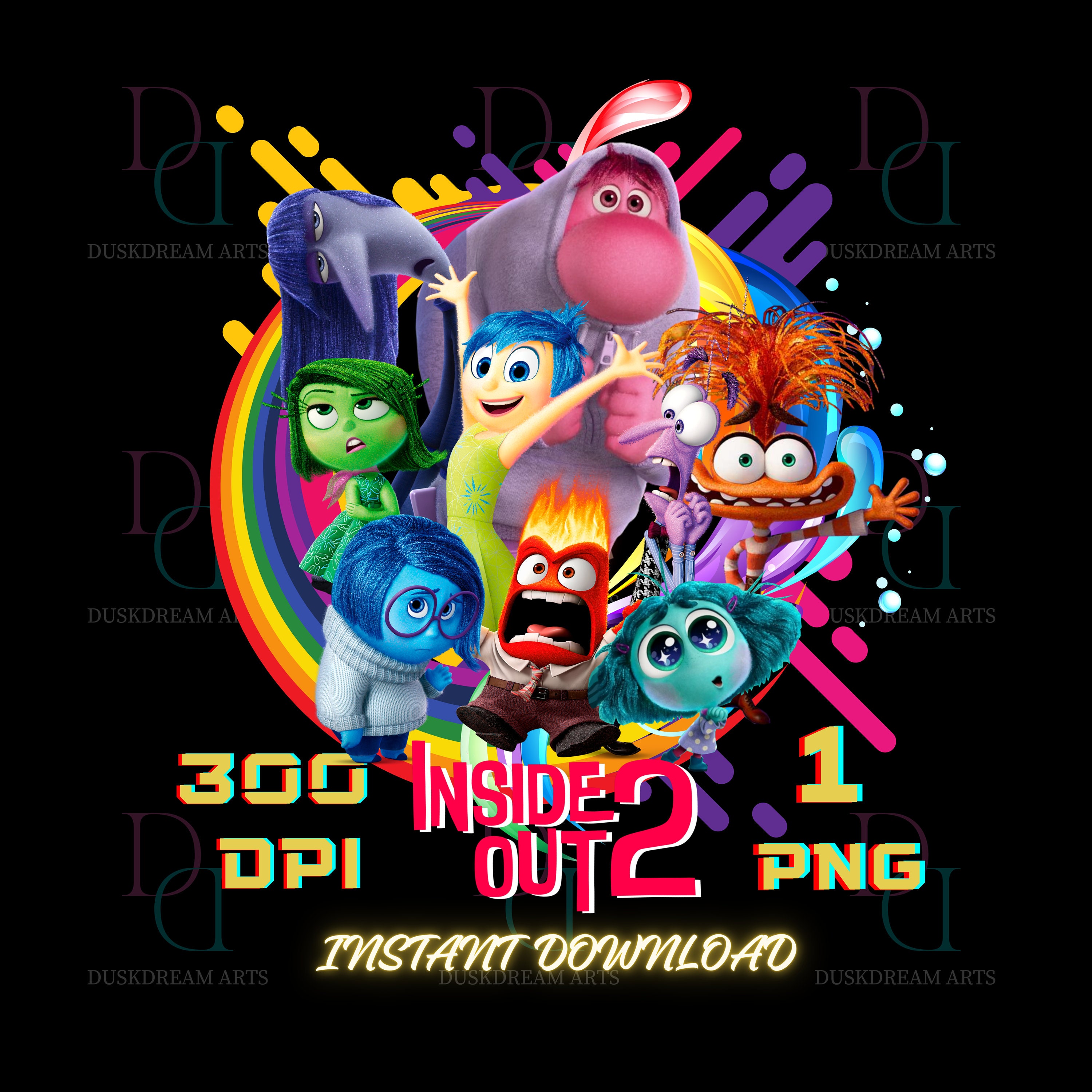Inside Out 2 Png, Inside Out Shirt, High Quality Cricut Sticker Instant ...