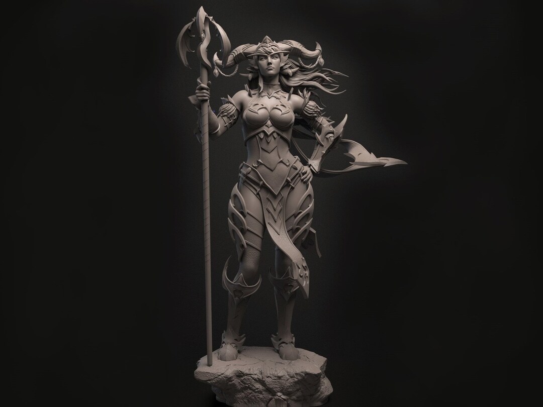 Alexstrasza Statue Model For 3d Printer Stl File Digital File