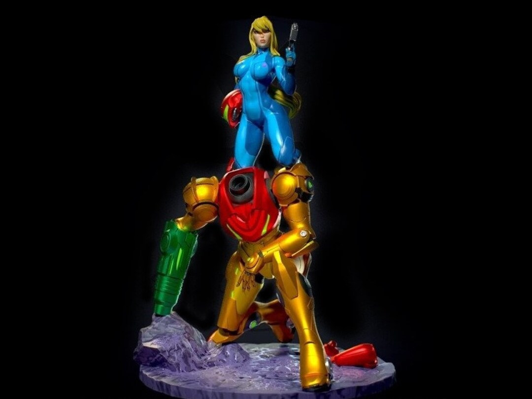 Samus Robot Diorama Model for 3D Printer, Stl File, Digital File ...