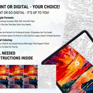 Color by Numbers, Paint by Numbers, Digital Coloring Pages, Procreate ...