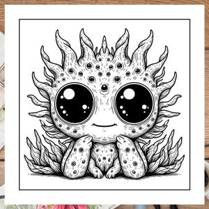 50 Cute Creeps Coloring, Coloring Sheets, Coloring Pages for Kids, Cute ...