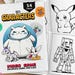 Gamer Coloring Page, Kids Coloring Page, Video Game Controllers, Doodle ...