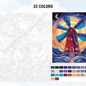 Color by Number, Digital Coloring Pages, Paint by Numbers, Procreate ...