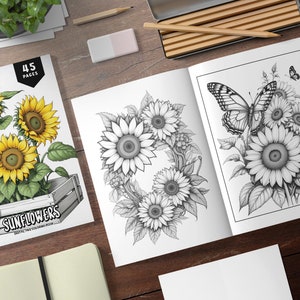 400+ Flowers Coloring Book, Coloring Bundle, Coloring Sheets, Botanical ...