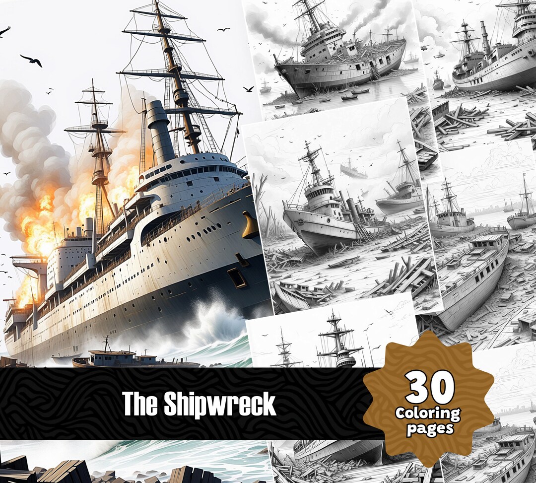 30 the Shipwreck Coloring Pages, Coloring Sheets, Abandoned Ships ...