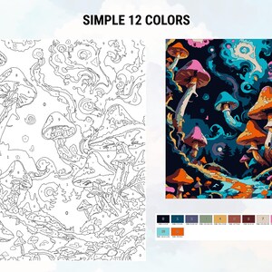 Color by Numbers, Digital Coloring Pages, Paint by Numbers, Procreate ...