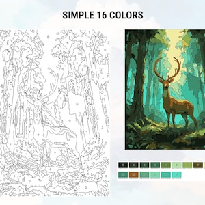 Color by Numbers, Digital Coloring Pages, Paint by Numbers, Procreate ...