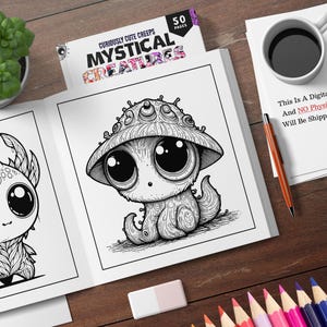 50 Cute Creeps Coloring, Coloring Sheets, Coloring Pages for Kids, Cute ...