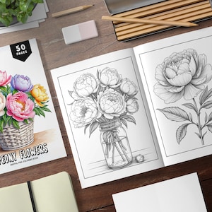 400+ Flowers Coloring Book, Coloring Bundle, Coloring Sheets, Botanical ...