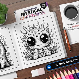 50 Cute Creeps Coloring, Coloring Sheets, Coloring Pages for Kids, Cute ...