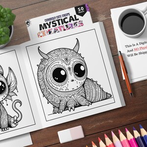 50 Cute Creeps Coloring, Coloring Sheets, Coloring Pages for Kids, Cute ...
