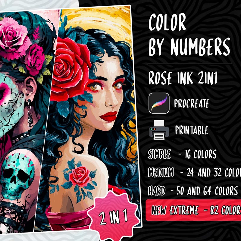 Tattoo Women Coloring - Etsy