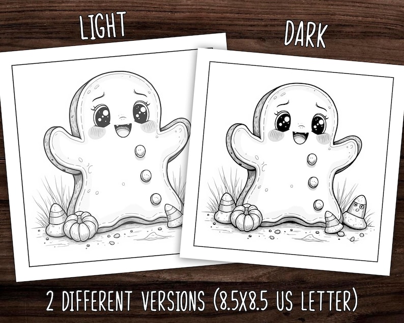 50 Spooky Halloween Dessert Coloring Book, Spooky Dessert Coloring ...