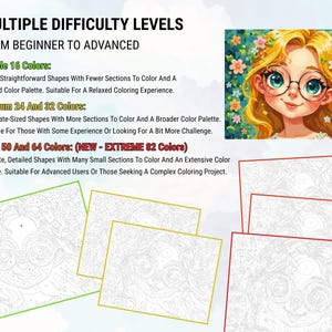 Color by Number, Paint by Numbers, Digital Coloring Pages, Procreate ...