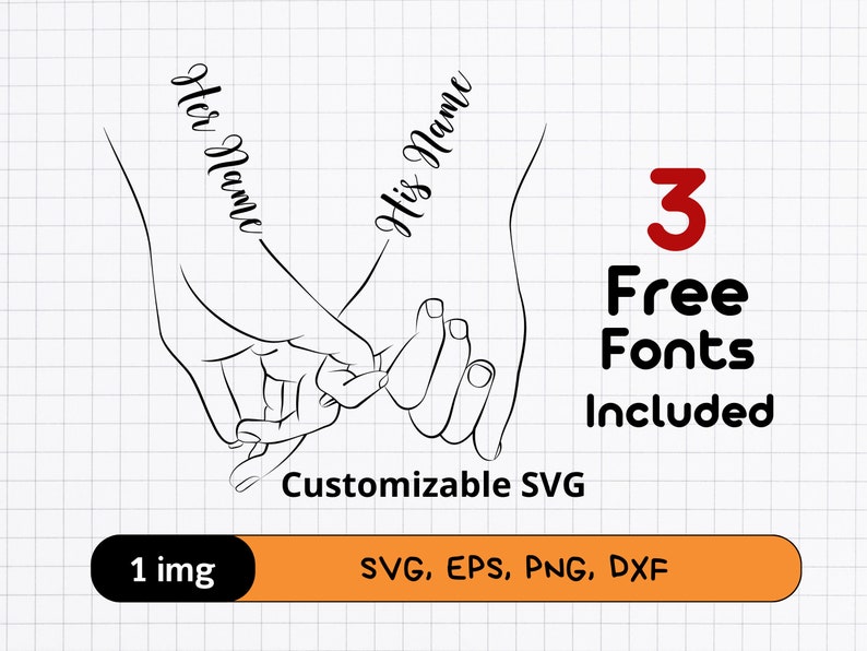 Holding Hands SVG. Pinkie Promise SVG File. Perfect Lovers Gift Svg. Cute Holding Hands Print ...
