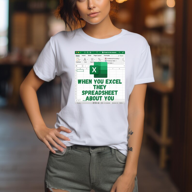 Funny Excel Spreadsheet T-shirt: Gift for Coworkers - Etsy