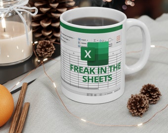 Funny Excel Coffee Mug, Perfect Gift for Accountants, Data Analyst ...