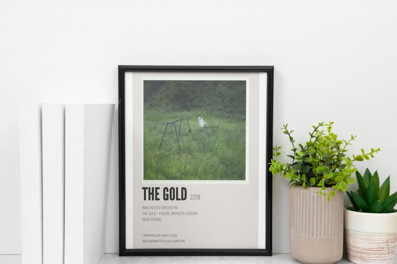 Phoebe Bridgers Poster, the Gold Retro Poster, Wall Art Aesthetic ...