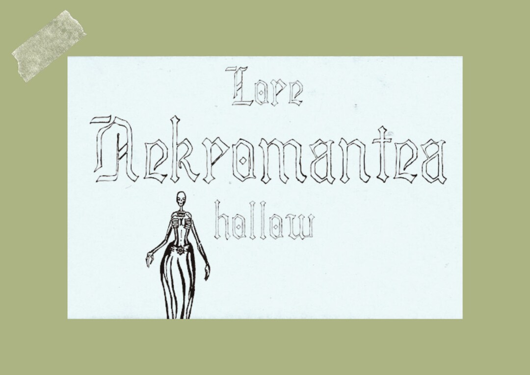 Lore Nekromantea Hollow Handwritten Sans Serif Font, Modern Sans Serif ...