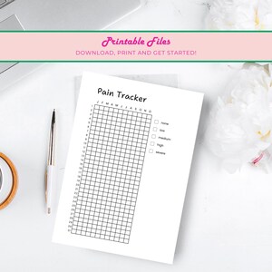 Pain Tracker, Monthly Pain Tracker, Printable Pain Log, Pain Journal ...