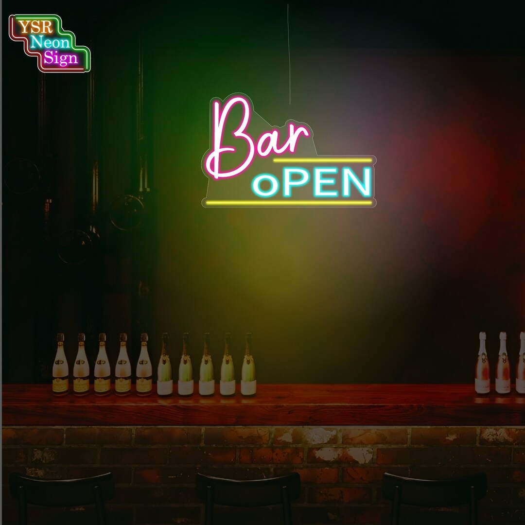 Bar Decoration Neon Lights, Bar Neon Sign Business Decoration Custom ...