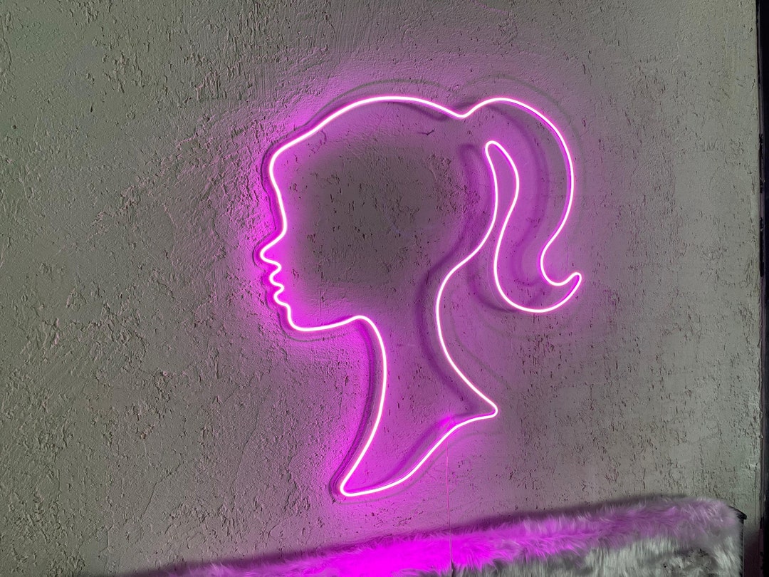 Nail Shop Neon Sign, Doll Face Neon Sign, Home Bedroom Wall Decoration ...