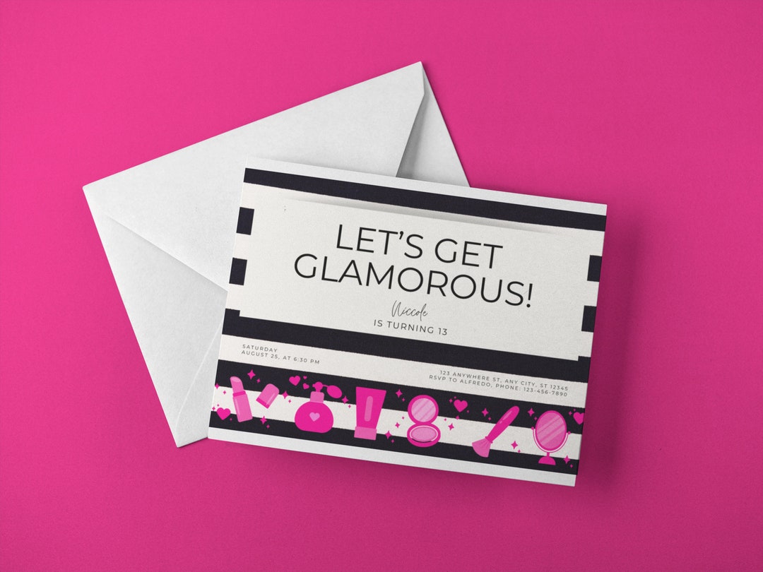 Personalized sephora Themed Birthday Invitation - Etsy