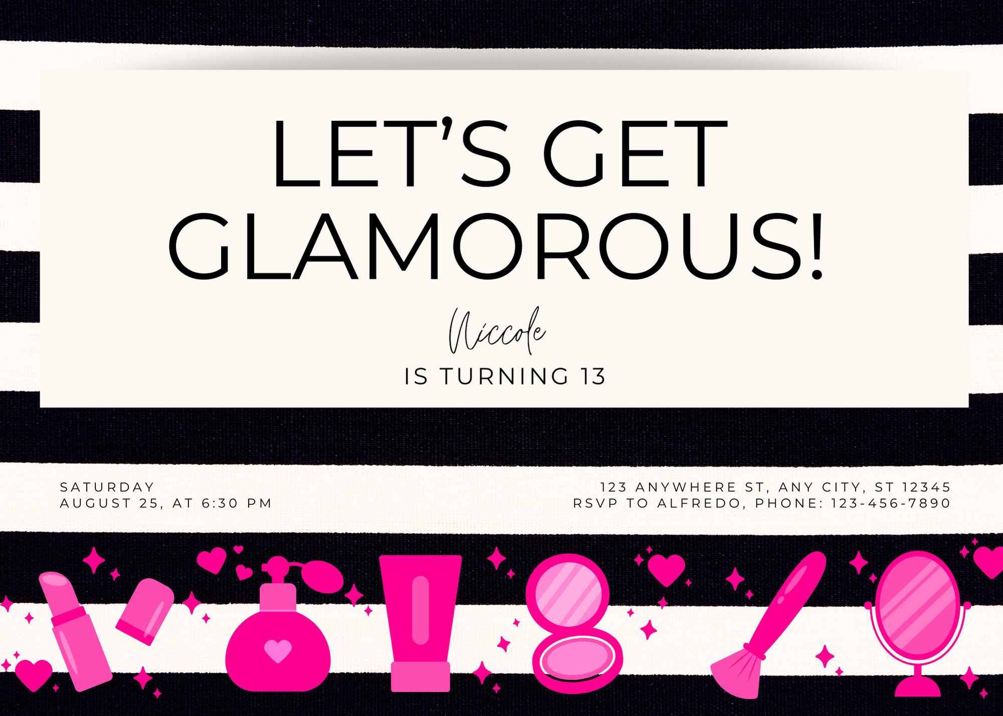 Personalized sephora Themed Birthday Invitation - Etsy