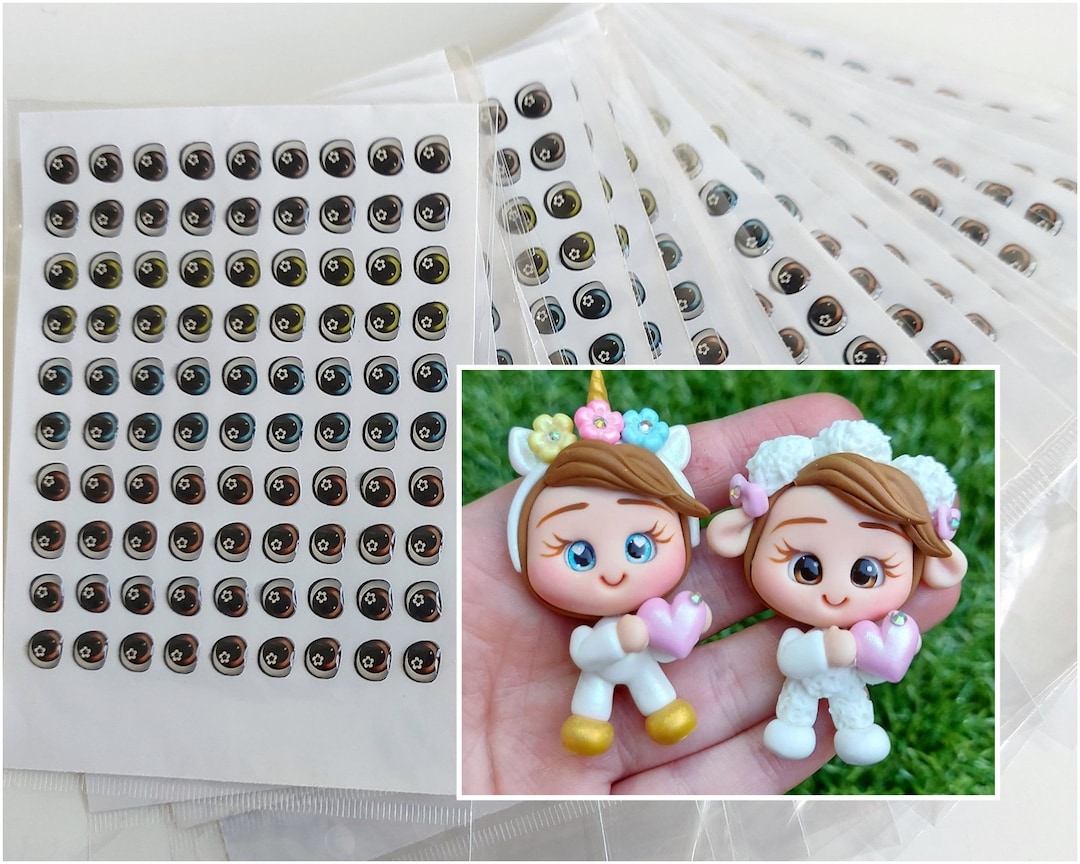 Sticker Resin Eyes, Resin Sticker Eyes, Adhesive Eyes - Etsy