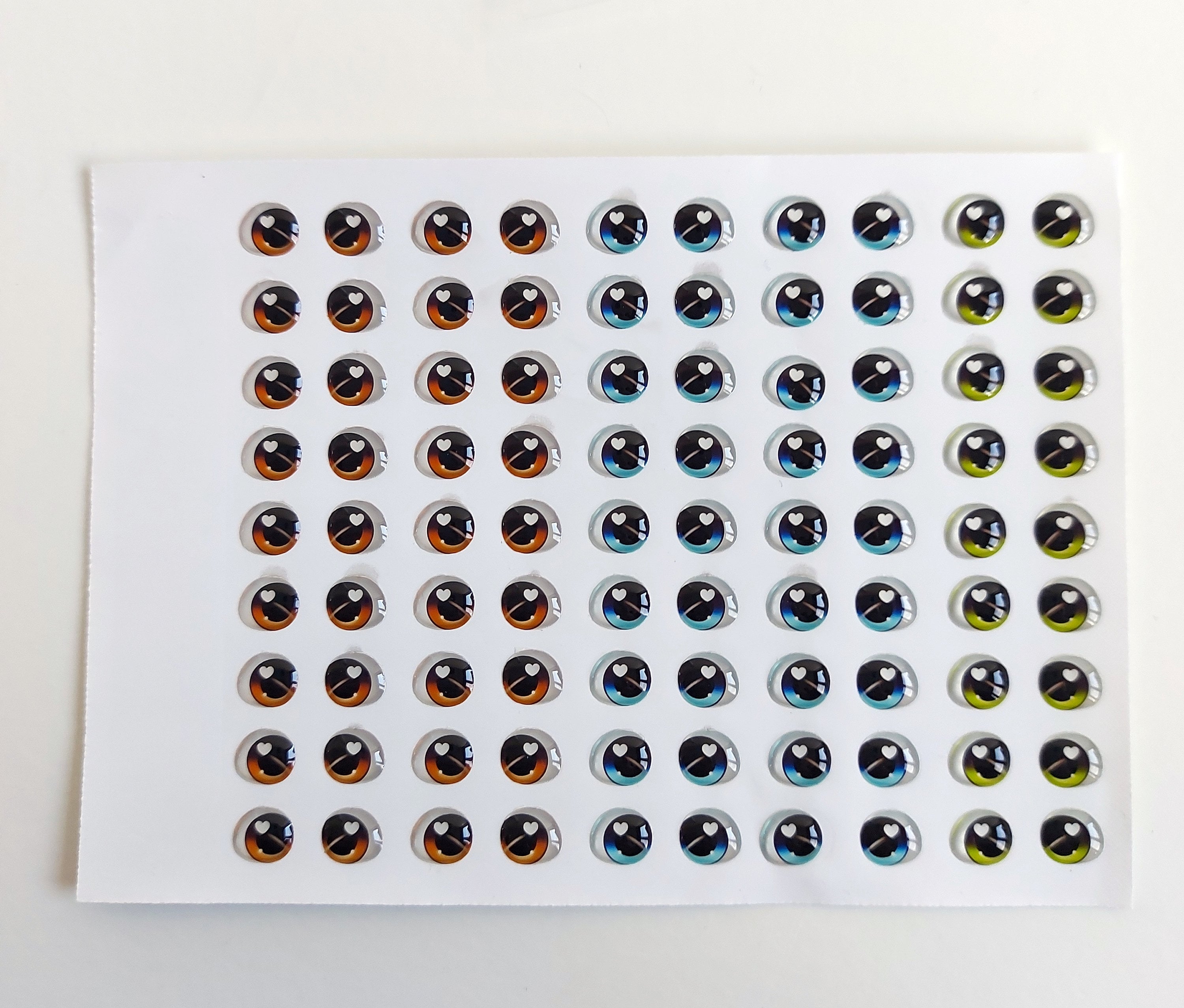Sticker Resin Eyes, Resin Sticker Eyes, Adhesive Eyes - Etsy