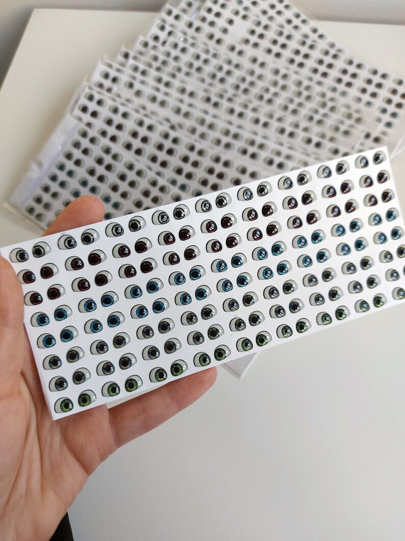 Sticker Resin Eyes, Resin Sticker Eyes, Adhesive Eyes - Etsy