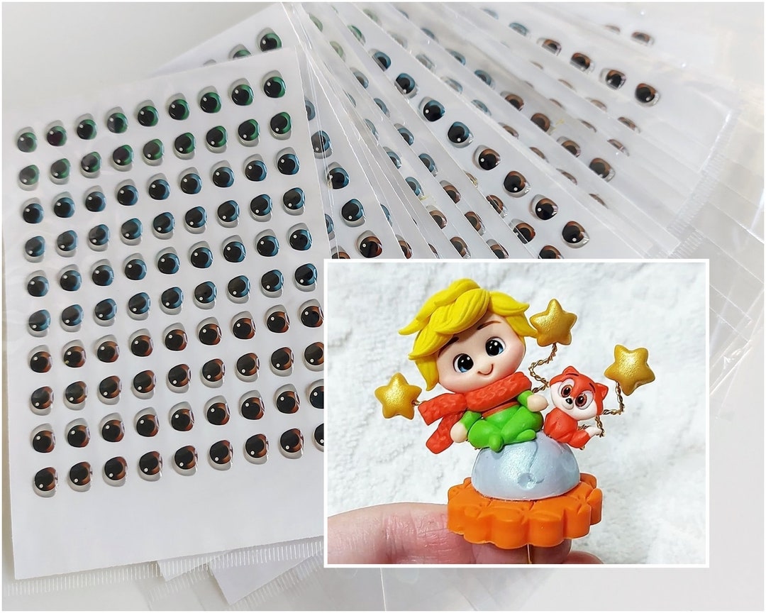 Sticker Resin Eyes, Resin Sticker Eyes, Adhesive Eyes - Etsy