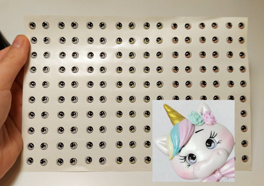 Sticker Resin Eyes, Resin Sticker Eyes, Adhesive Eyes - Etsy