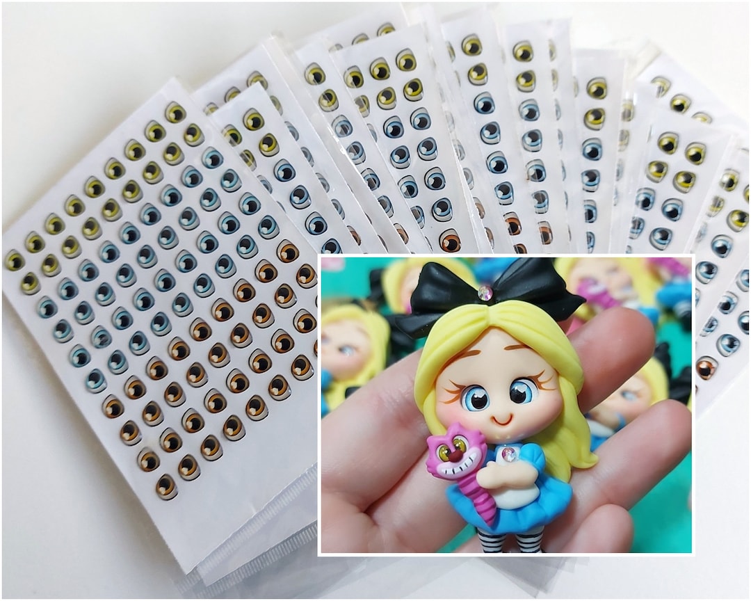 Sticker Resin Eyes, Resin Sticker Eyes, Adhesive Eyes - Etsy