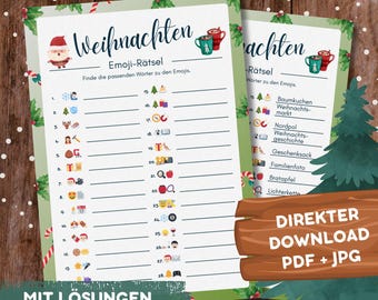 Emoji Ratsel Mit Losung Weihnachten