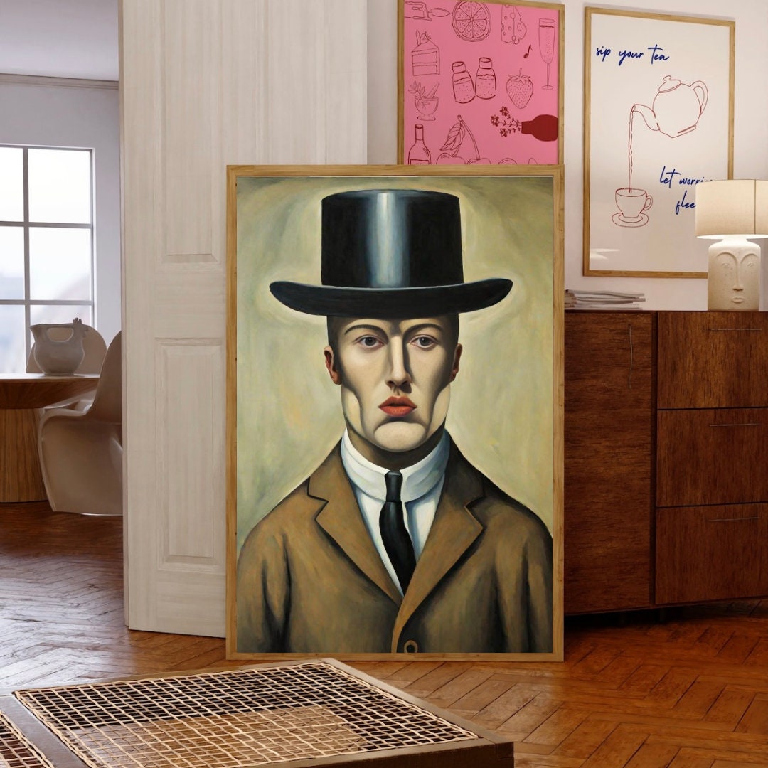 Rene Magritte Print, Rene Magritte Poster, Cool Surreal Art, Rene ...