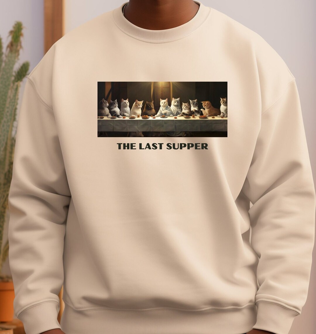 Cat Last Supper Cat Humor Cat Meme Renaissance Modern Art Da Vinci Last ...