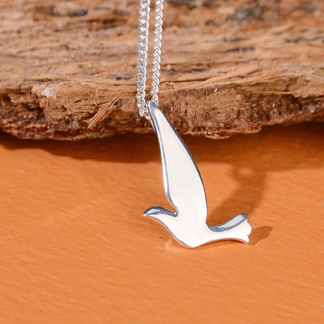 Silver Pigeon Necklace 925 Sterling Silver Pigeon Figured Unisex ...
