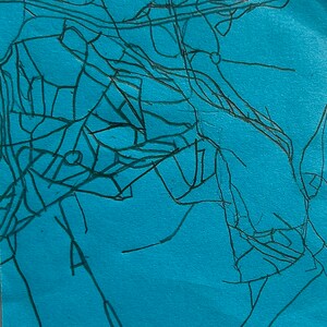 Pencil Line Map Original Drawing/original Handmade Map Art/ Cartography ...