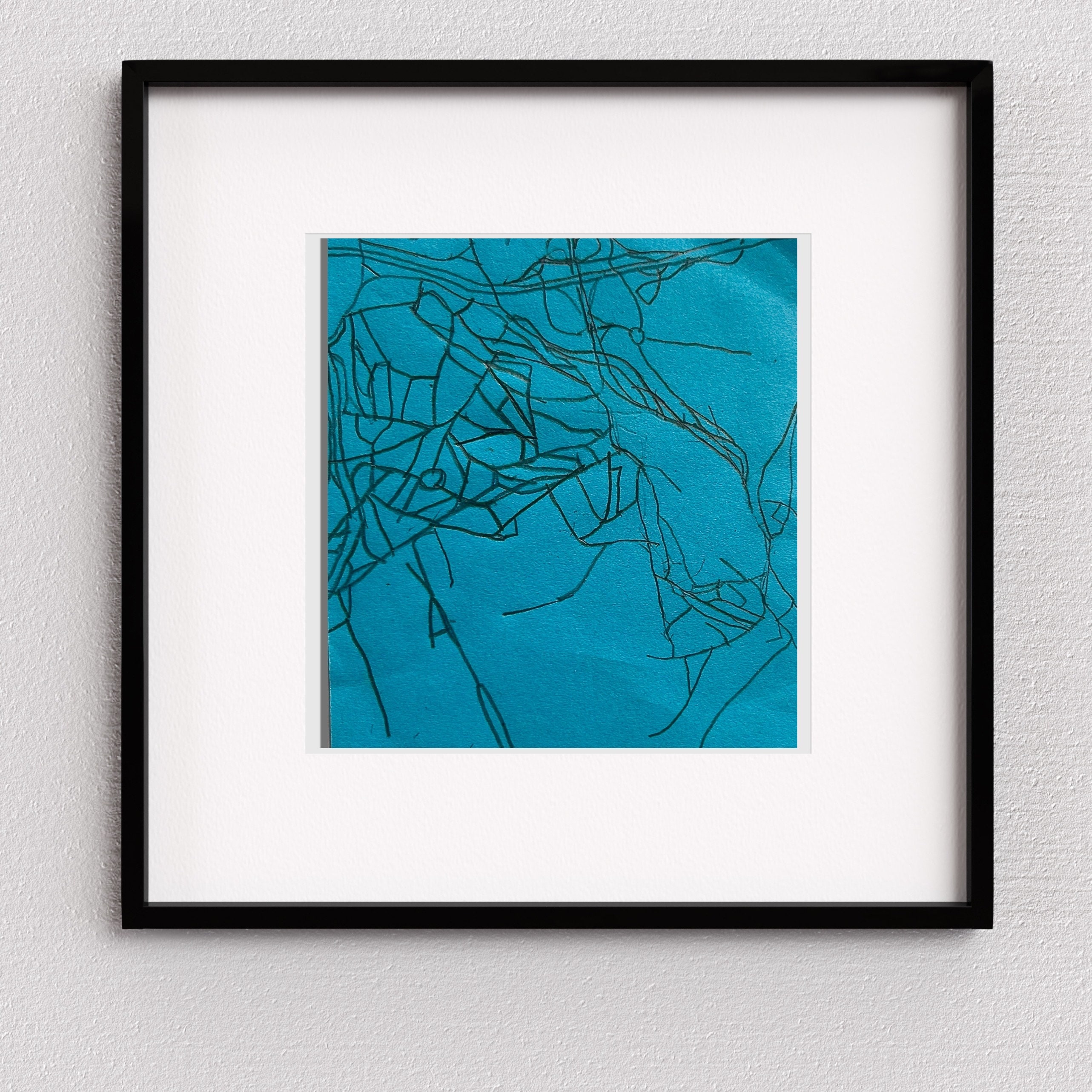 Pencil Line Map Original Drawing/original Handmade Map Art/ Cartography ...