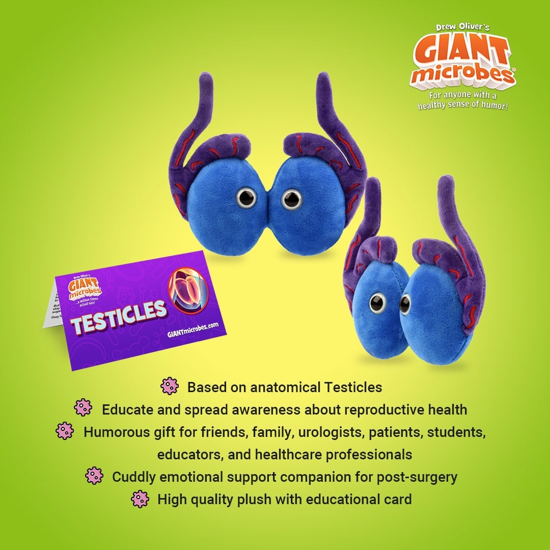 Giantmicrobes Testicles Plush, Vasectomy Funny Gifts, Urology Gifts ...