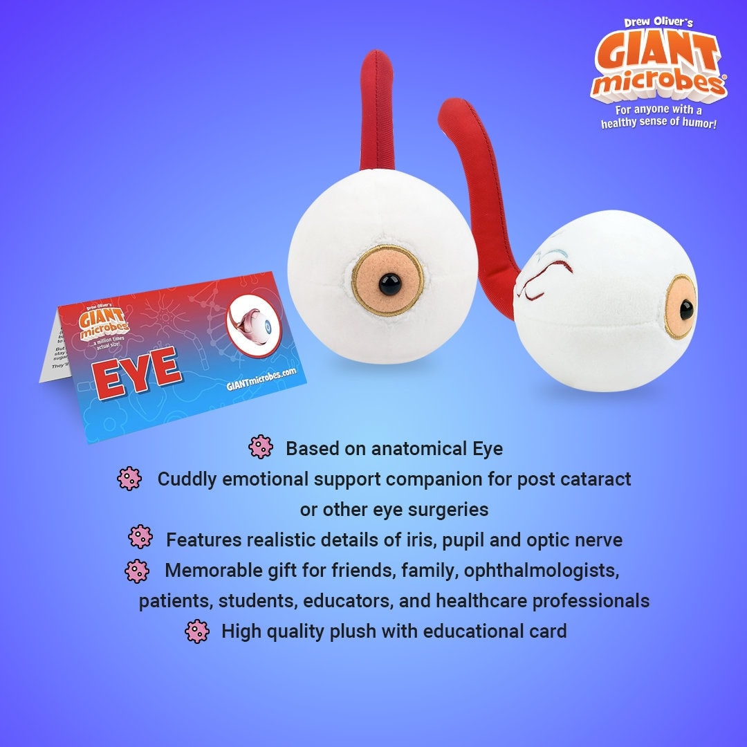 Giantmicrobes Eye Plush, Eye Surgeon Gift, Eye Doctor Gift, Anatomical ...