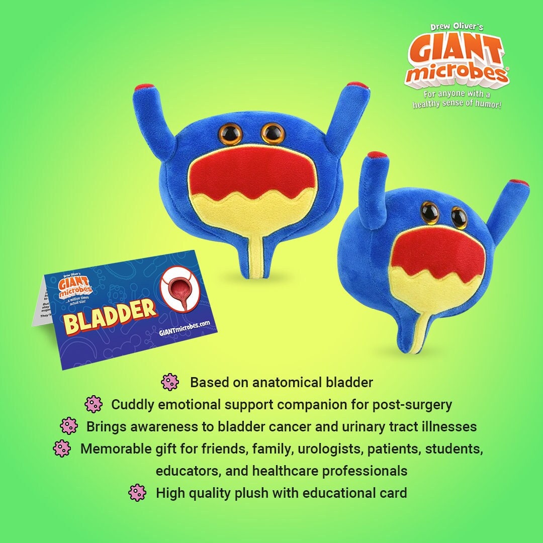 Giantmicrobes Bladder Plush – Anatomical Organ Plush, Get Well Gift ...