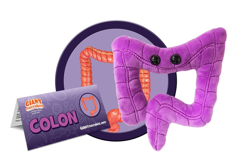 Giantmicrobes Colon Plush, Get Well Gifts, Colon Cancer Awareness ...