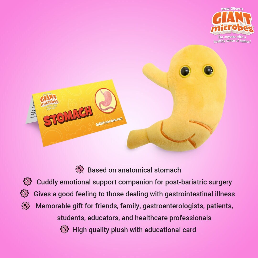 Giantmicrobes Stomach Plush, Get Well Gifts, Bariatric Surgery ...