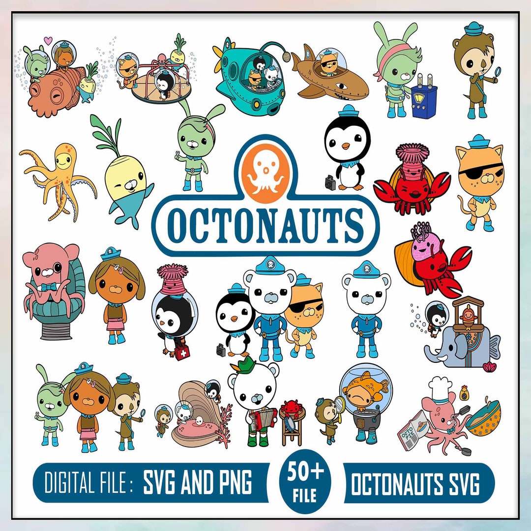Octonauts Svg for Cricut, Octonauts Png, Octonauts Clipart, High ...