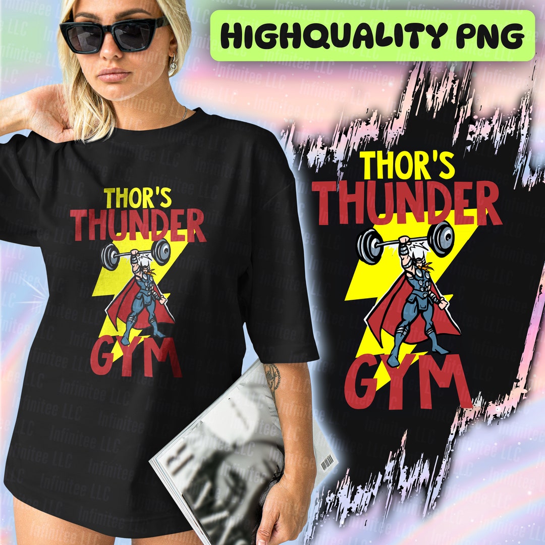 Thor's Thunder Gym Fitness Marvel Funny Print Custom T-shirt, Hoodie ...